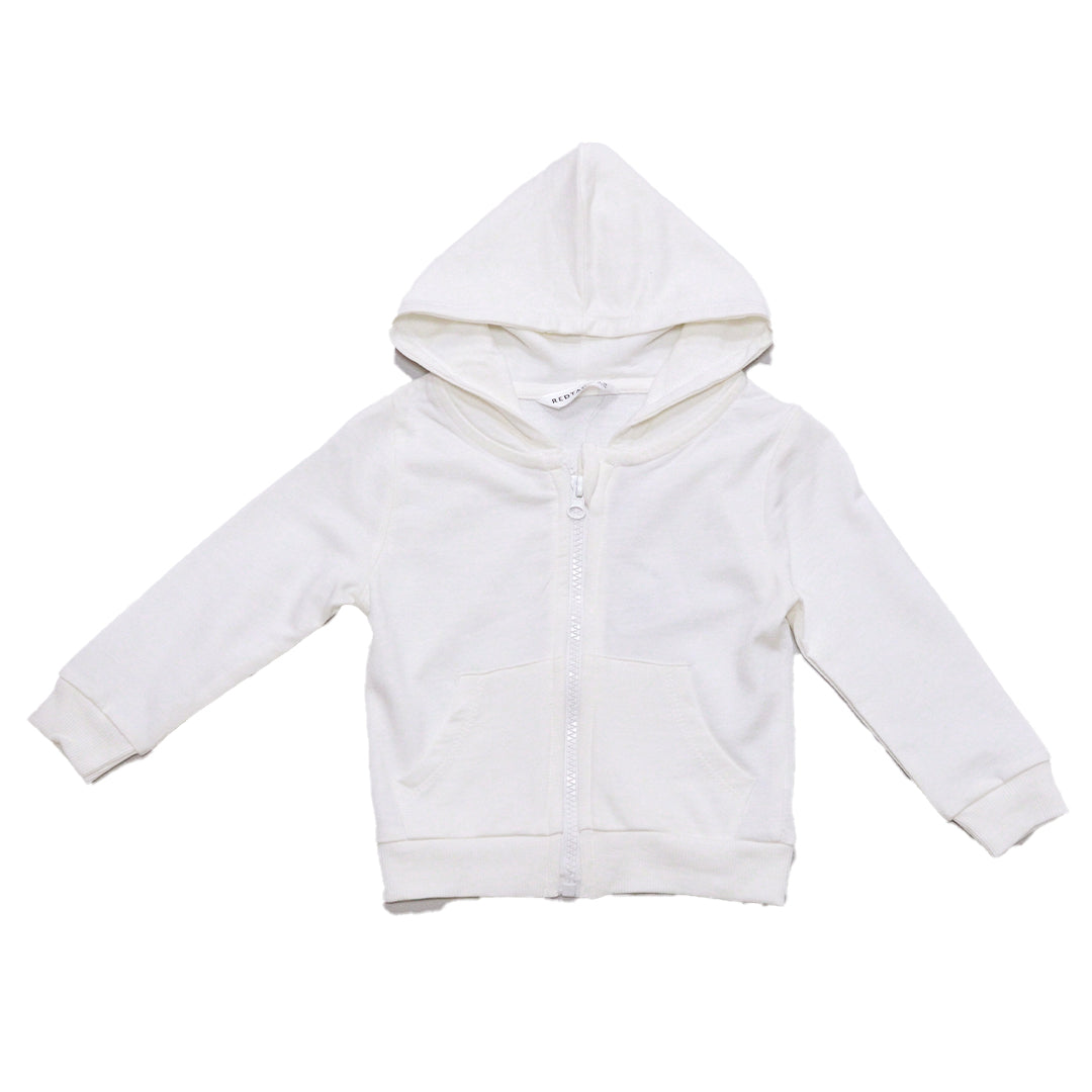 Ivory Zip Thru Hoodie | Nawao.com