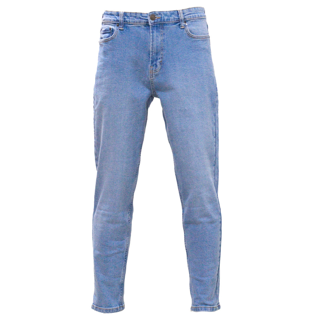 Light Wash Basic 5 Pocket Straight Fit Jeans Light Wash 32 | Nawao.com