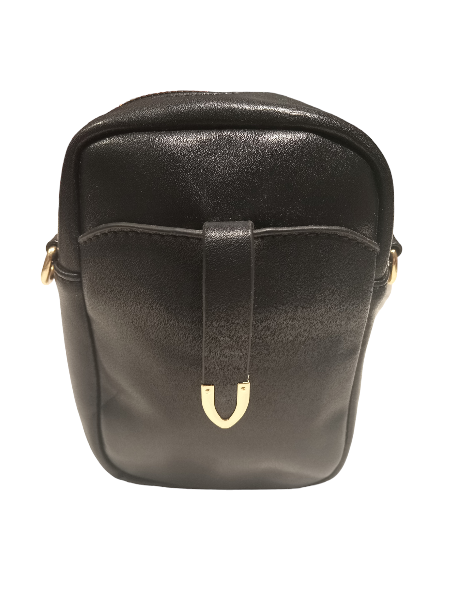 BLACK EMBELLISHED MOBILE POUCH | Nawao.com